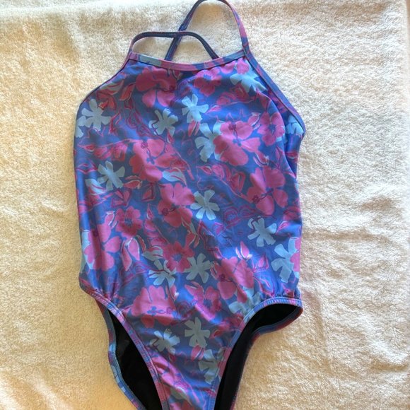 Jolyn Clothing Swim Jolyn Size 28 Tie Back One Piece Swimsuit